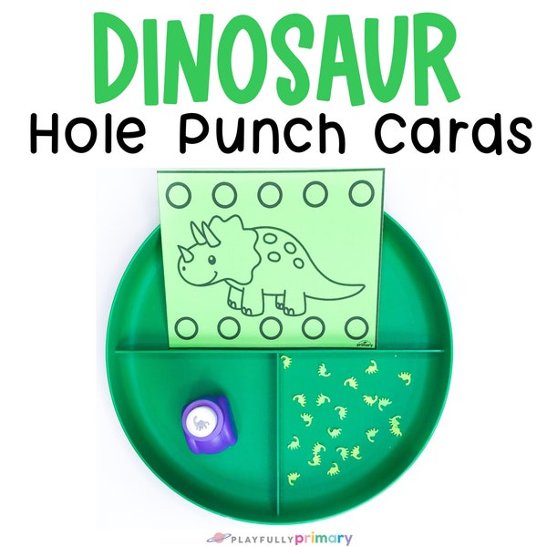 Hole Punch Preschool Activity - Etsy
