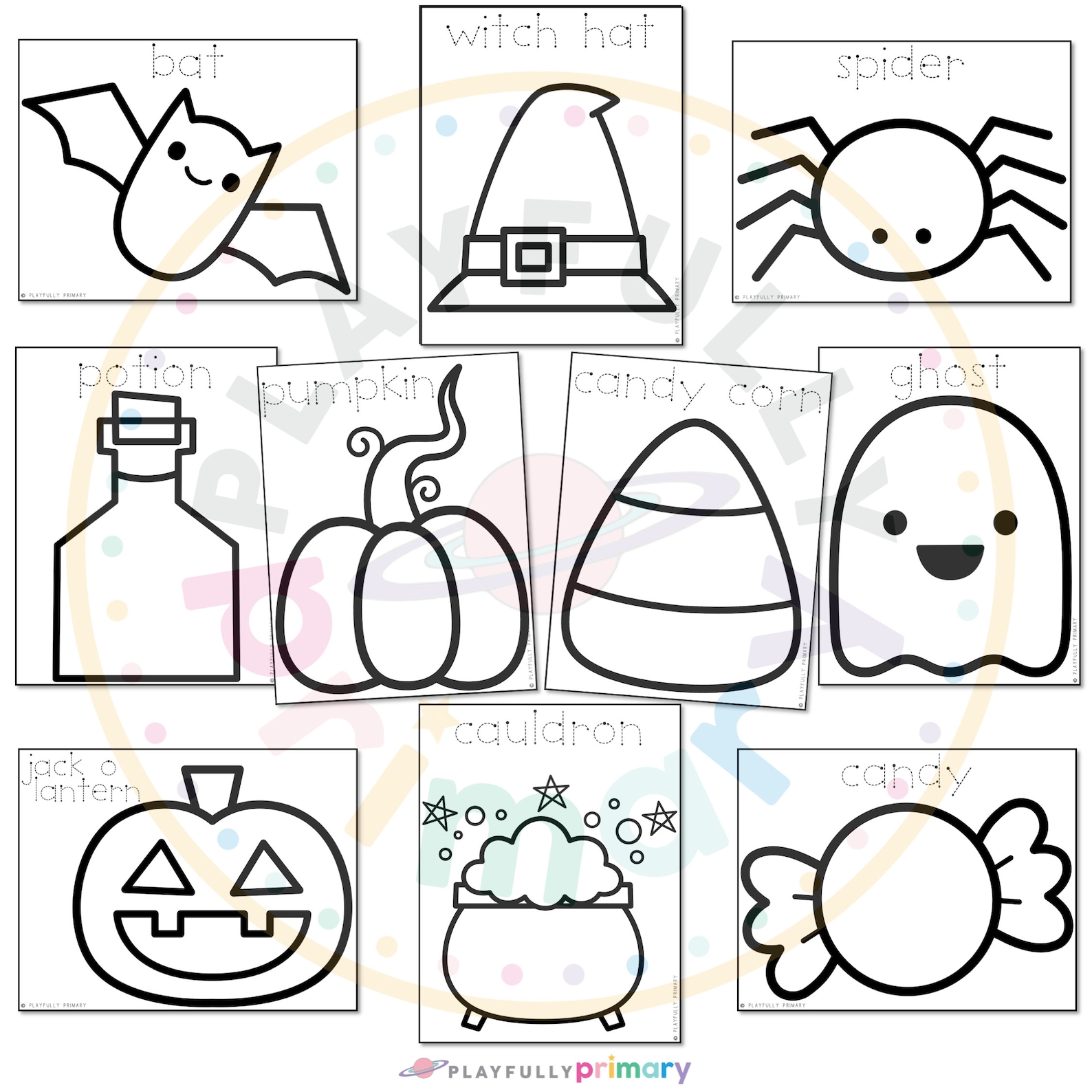 Halloween Printable for Preschool Kindergarten, Homeschool Halloween ...