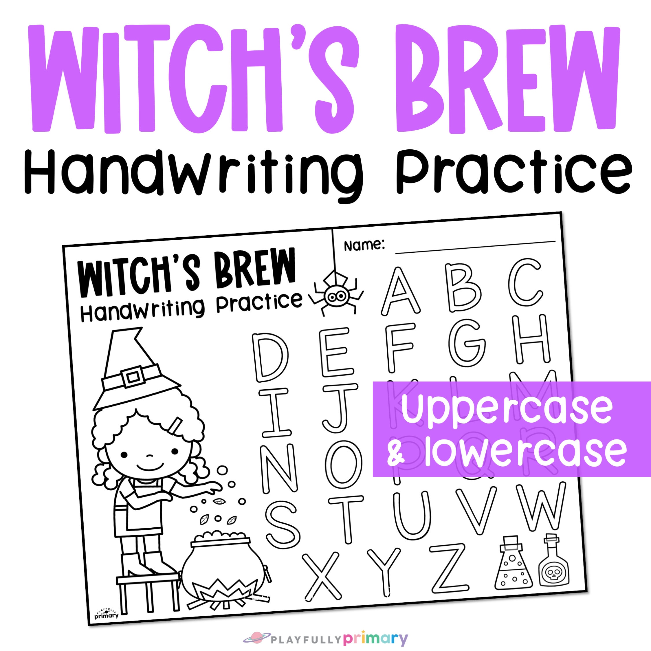 Halloween Handwriting Worksheet, Halloween Worksheets for Kindergarten ...