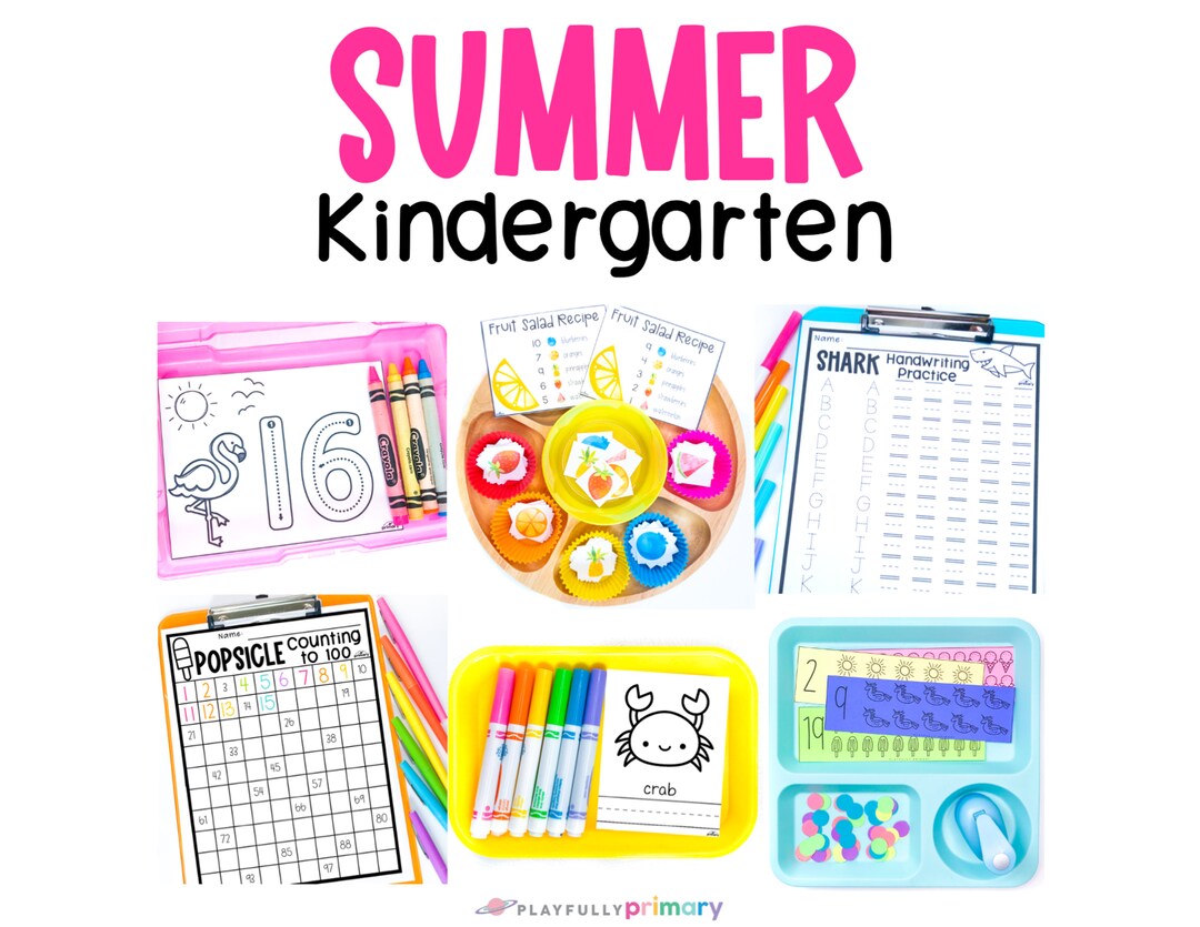 Kindergarten Summer Activities for Kids, Kindergarten Worksheets Summer ...