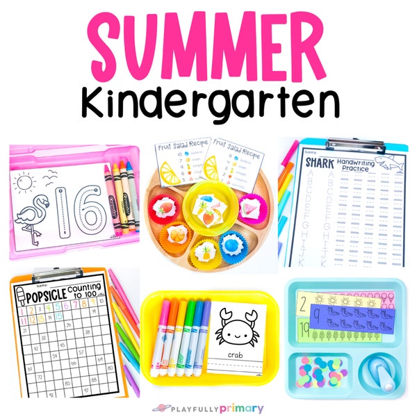Kids Kindergarten Worksheets - Etsy