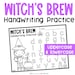 Witch's Brew Potion Printable, Witch Coloring Page, Halloween ...