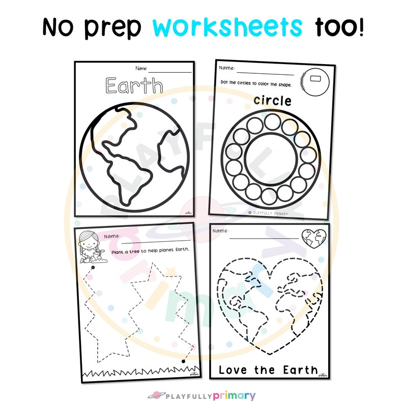 Earth Day Homeschool Printables Kindergarten Earth Day Preschool ...