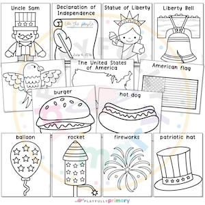 USA Crafts for Kids Printable | Preschool Craft Templates for ...