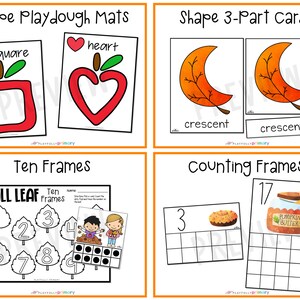 Homeschool Fall Activities Kindergarten Bundle, Fall Kindergarten ...