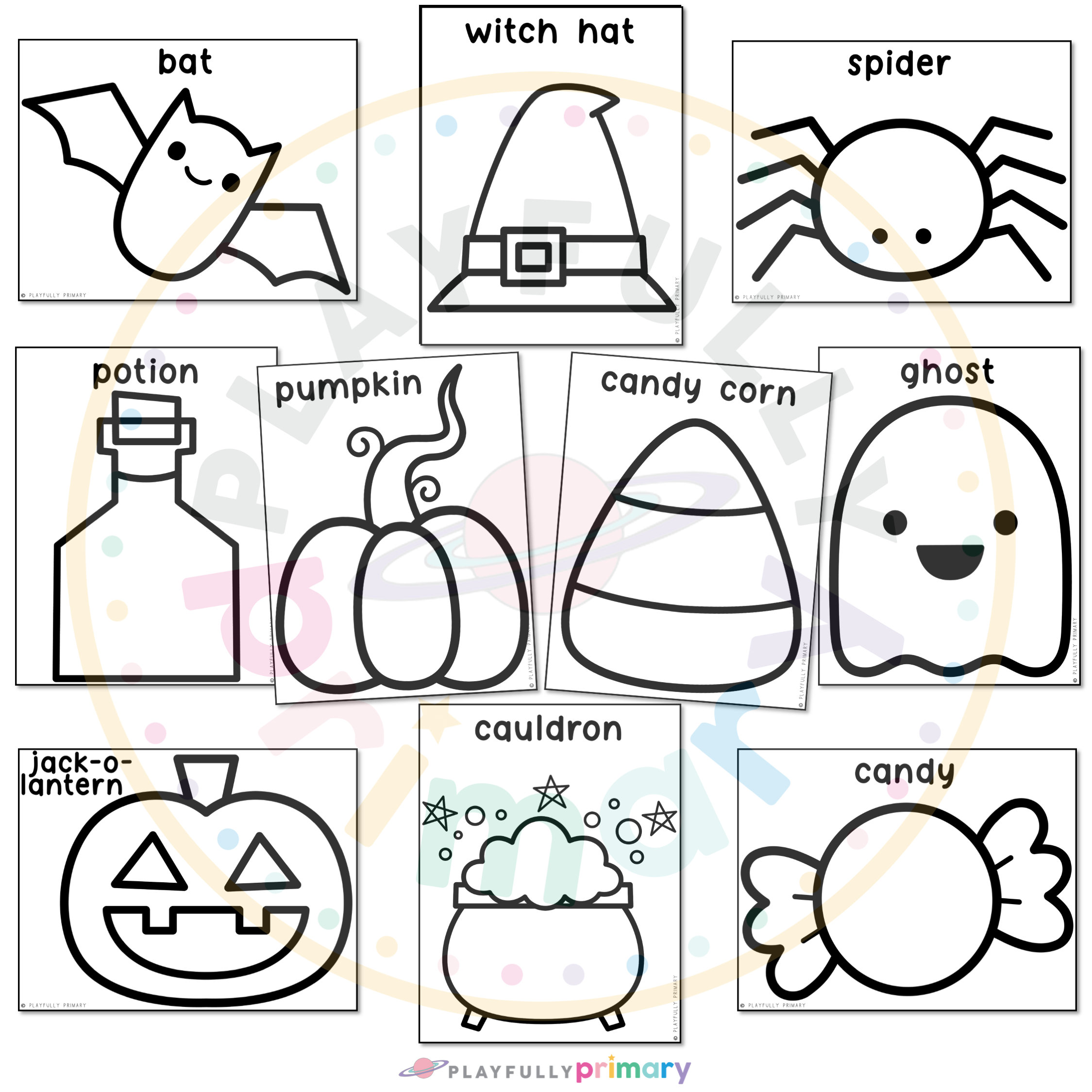 Halloween Printable for Preschool Kindergarten, Homeschool Halloween ...
