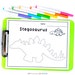 Dinosaur Tracing for Kids, Dinosaur Worksheets, Dinosaur Coloring Pages ...
