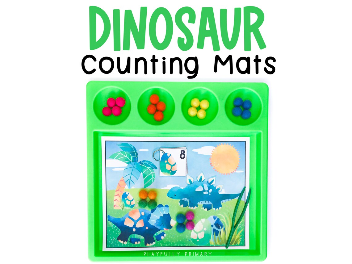 Dinosaur Counting Activities Preschool Counting to 10, Dinosaur ...