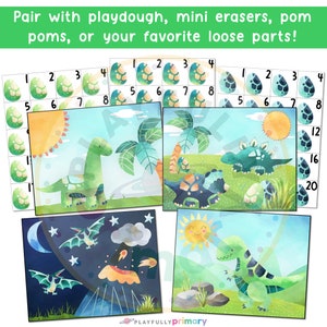 Dinosaur Counting Activities Preschool Counting to 10, Dinosaur ...