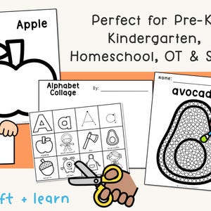 Alphabet Fine Motor Activities Bundle | Preschool Letter Crafts ...