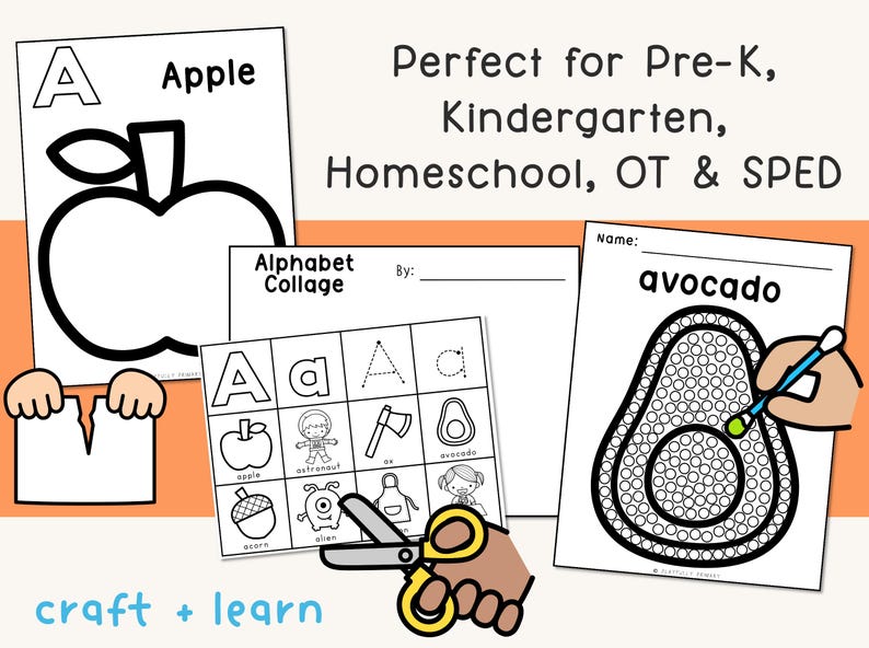 Alphabet Fine Motor Activities | Preschool & Kindergarten Centers ...