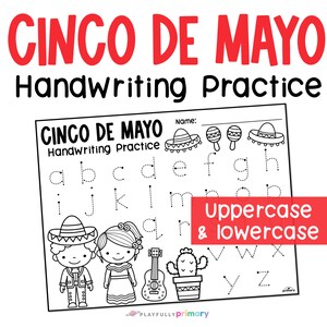 Cinco De Mayo Alphabet Tracing Printable Handwriting Worksheet ...