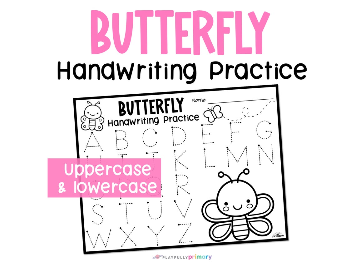 Butterfly Letter Formation Printable - Butterfly Unit Study Activity ...