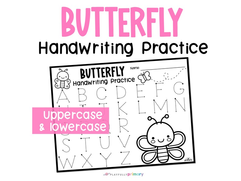 Butterfly Letter Formation Printable - Butterfly Unit Study Activity ...