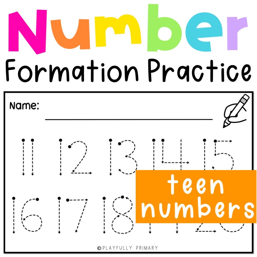 Tracing Numbers Worksheets, Printable Number Formation Sheets - Etsy