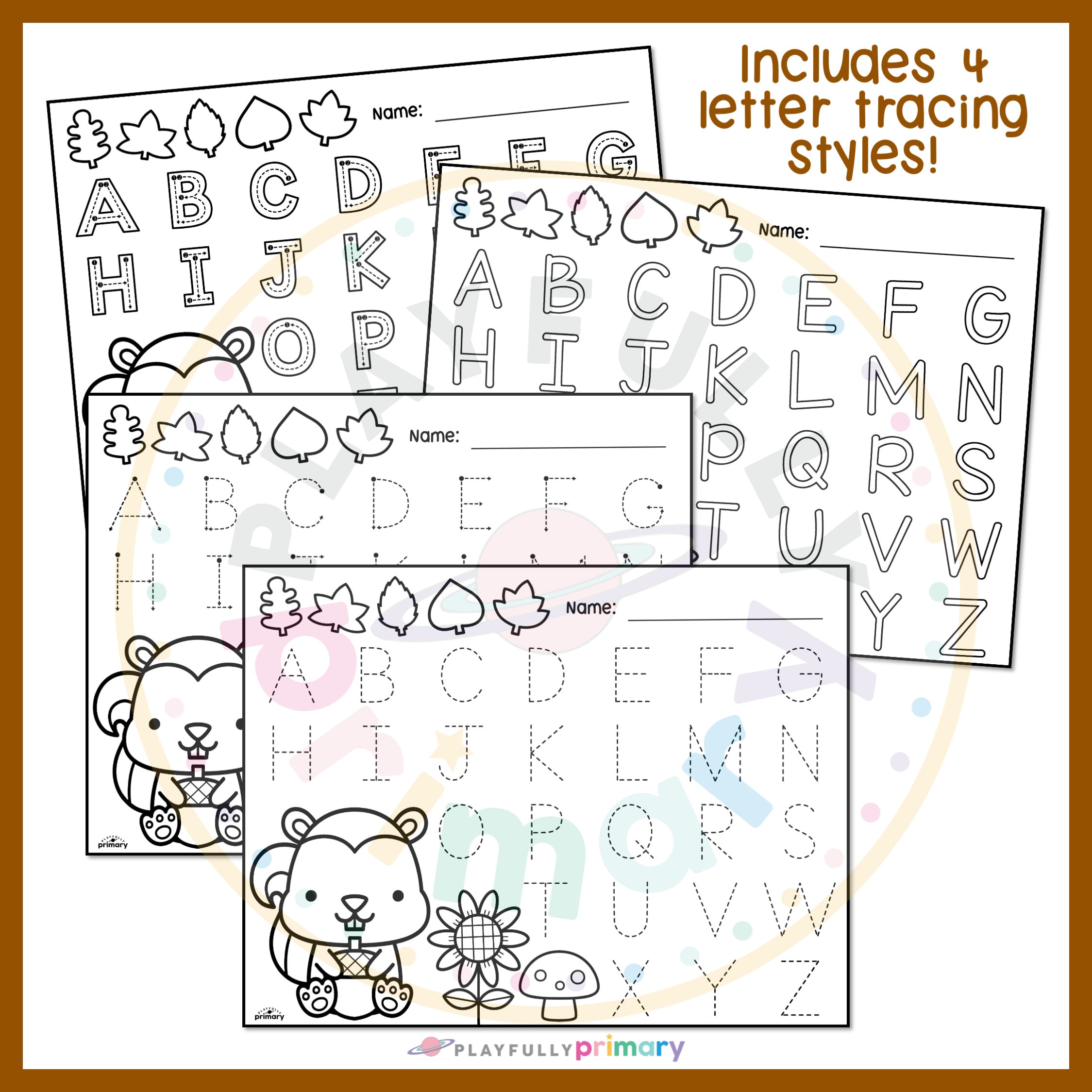 Squirrel Handwriting Practice Sheets, Fall Squirrel Coloring Sheets ...