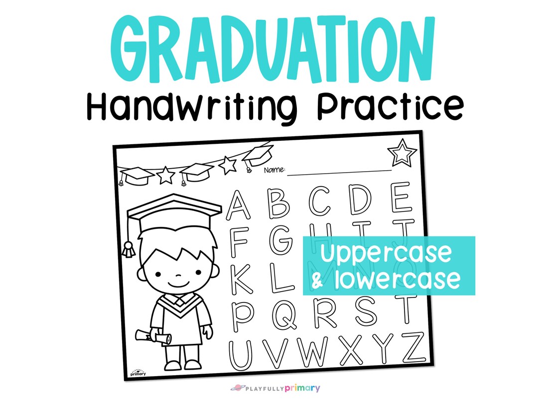 Kindergarten Graduation Coloring Pages Alphabet Tracing Worksheets ...