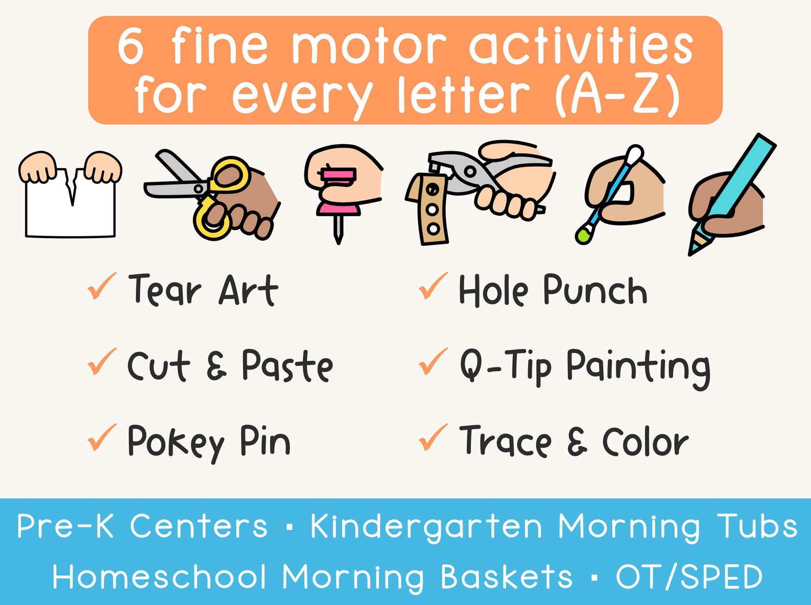 Alphabet Fine Motor Activities | Preschool & Kindergarten Centers ...
