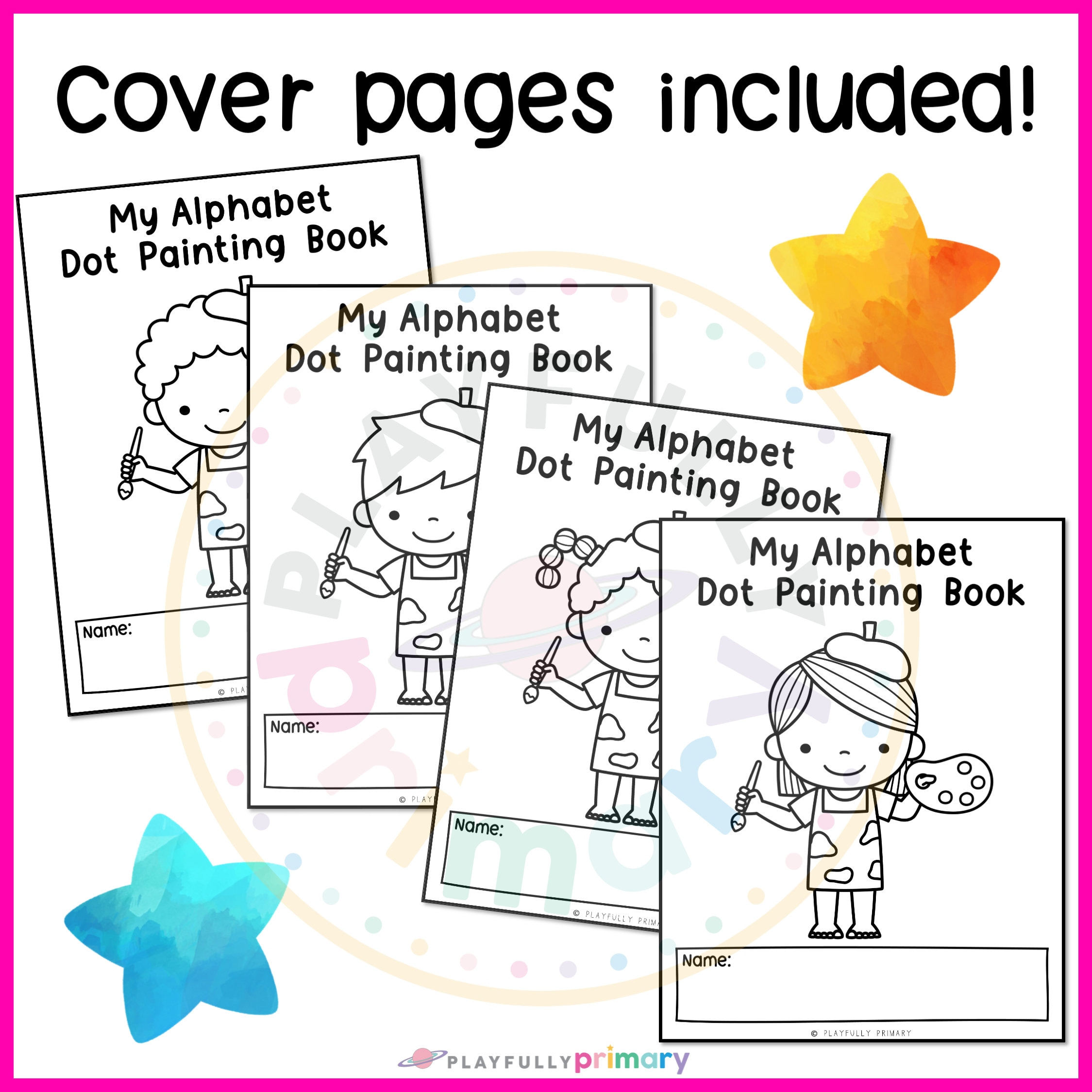 Alphabet Q-tip Painting | Dot Marker Letter Crafts for Preschool | Fine ...