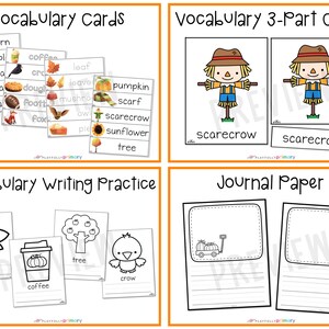 Homeschool Fall Activities Kindergarten Bundle, Fall Kindergarten ...