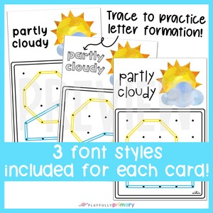Geoboard Cards Printable, Weather Theme Geoboard Pattern Templates ...