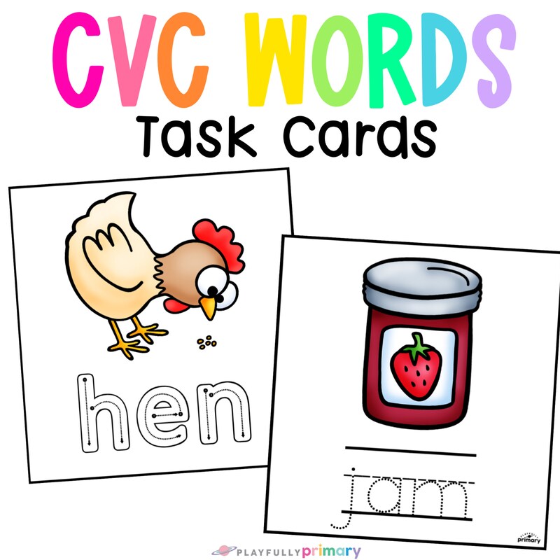 Montessori Cvc Cards - Etsy