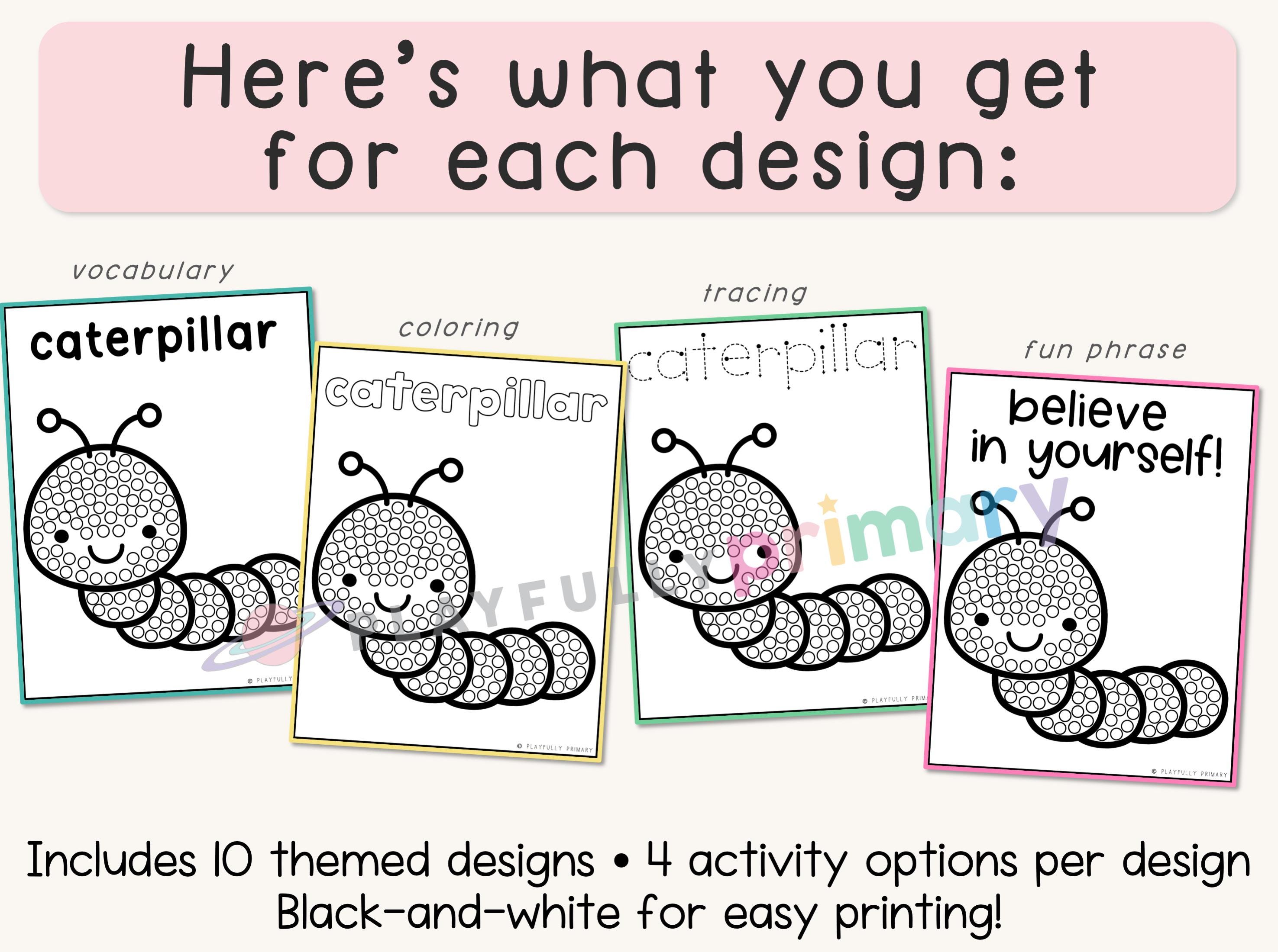 Spring Q-tip Painting Templates | Preschool Pre-k Kindergarten | Fine ...