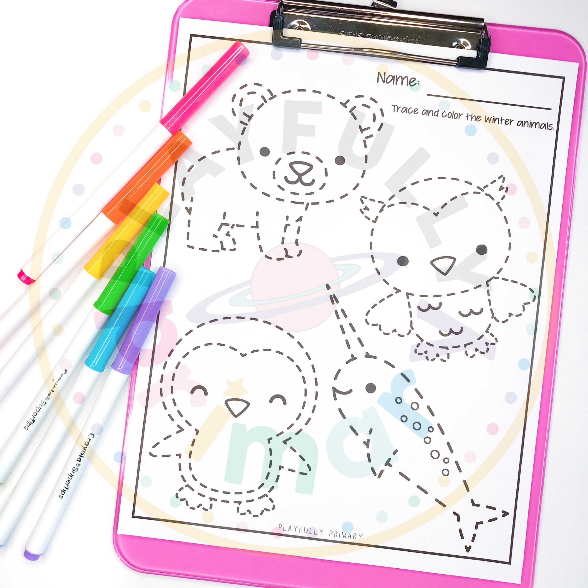 Winter Tracing Practice Printable Worksheets - Winter Coloring Pages ...