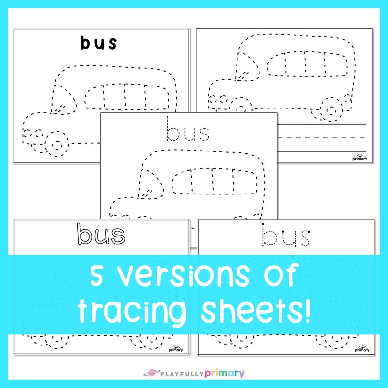 Tracing Practice Back to School Activities Kindergarten - Etsy