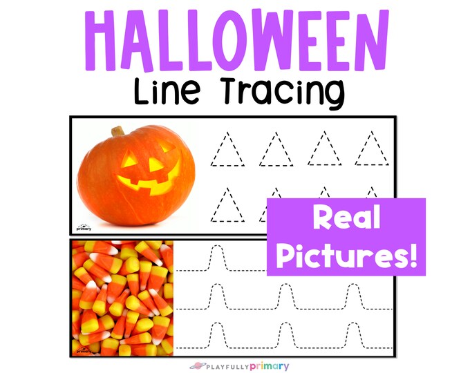 Printable Halloween Trace & Color Sheets Tracing Worksheets for ...