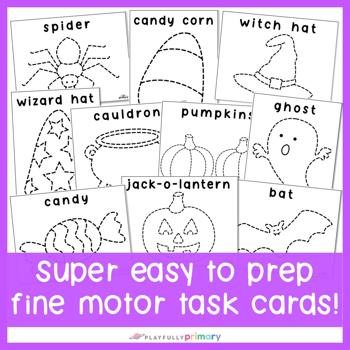 Halloween Tracing Practice Tracing Worksheets Halloween Printable Kids ...