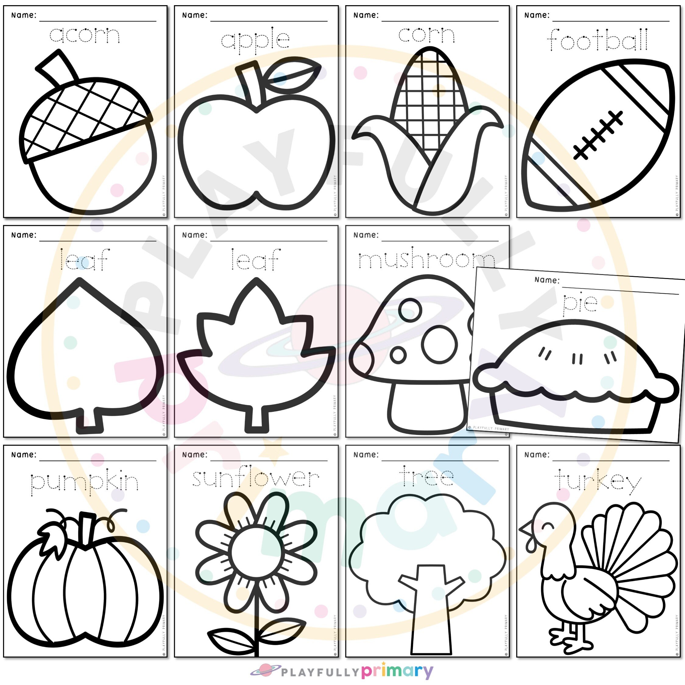 Fall Crafts for Kids Printable Fall Unit Study Homeschool Printables ...