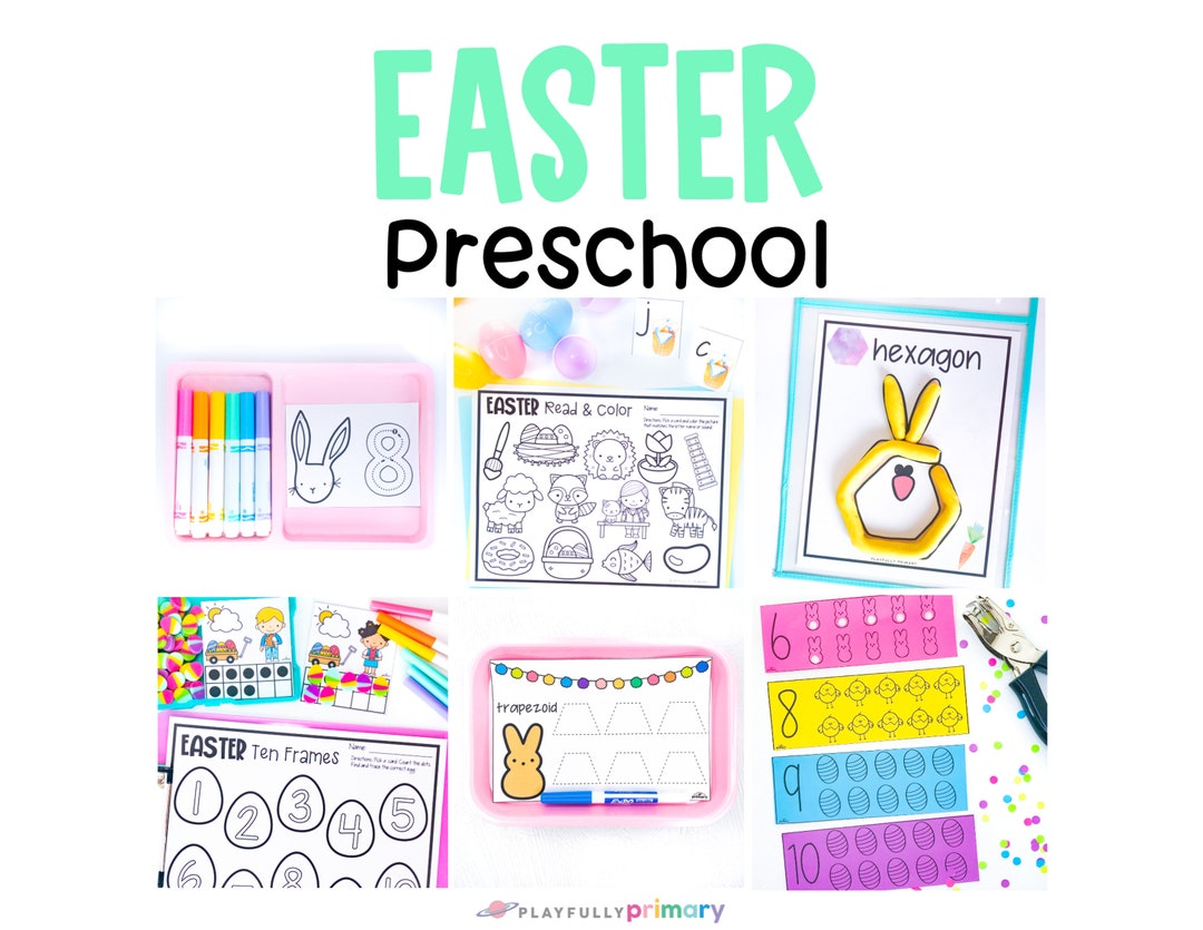 Easter Preschool Curriculum Unit Theme Activities, Easter Homeschool ...