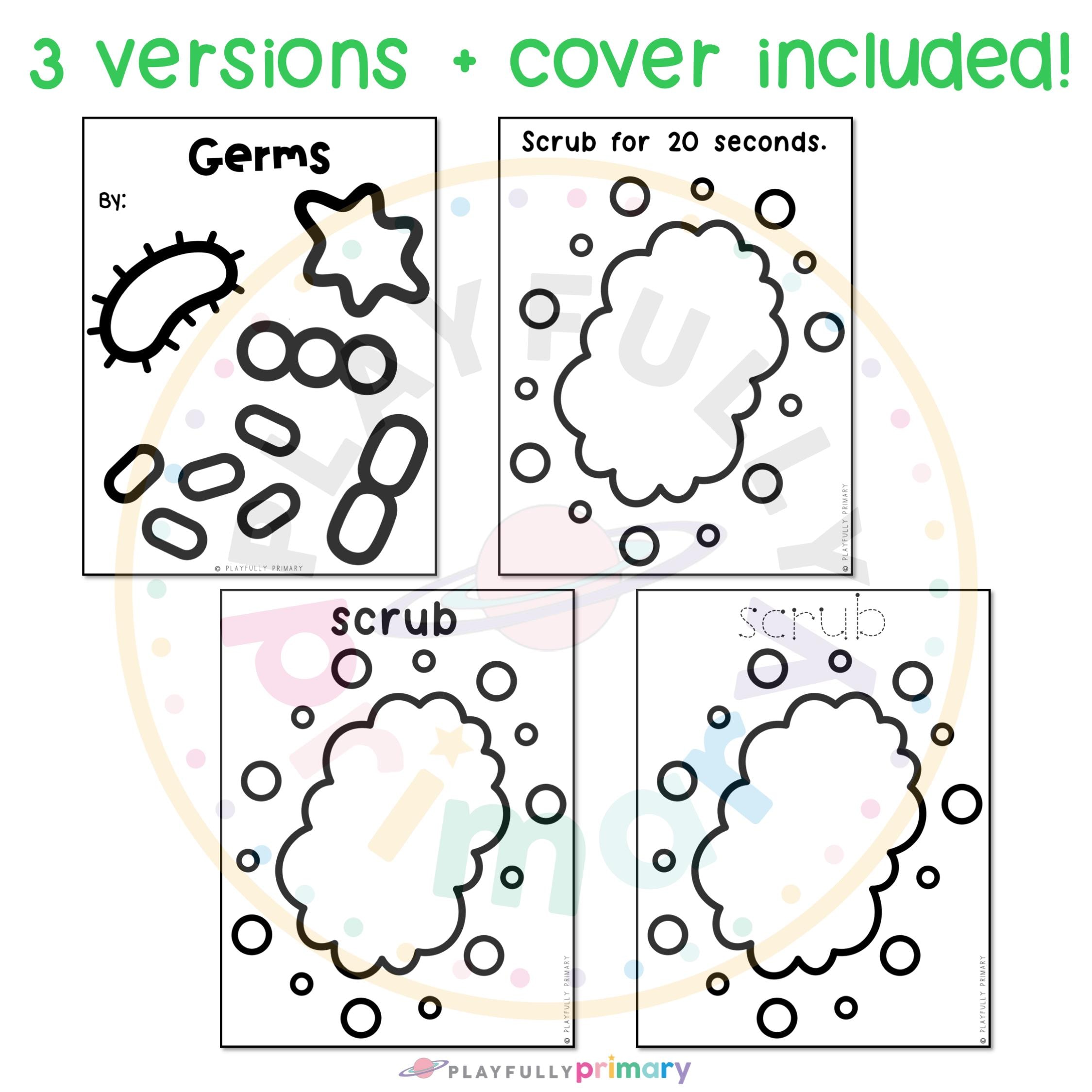 Germ Activities for Kids Printable Worksheets, Germs Coloring Page ...