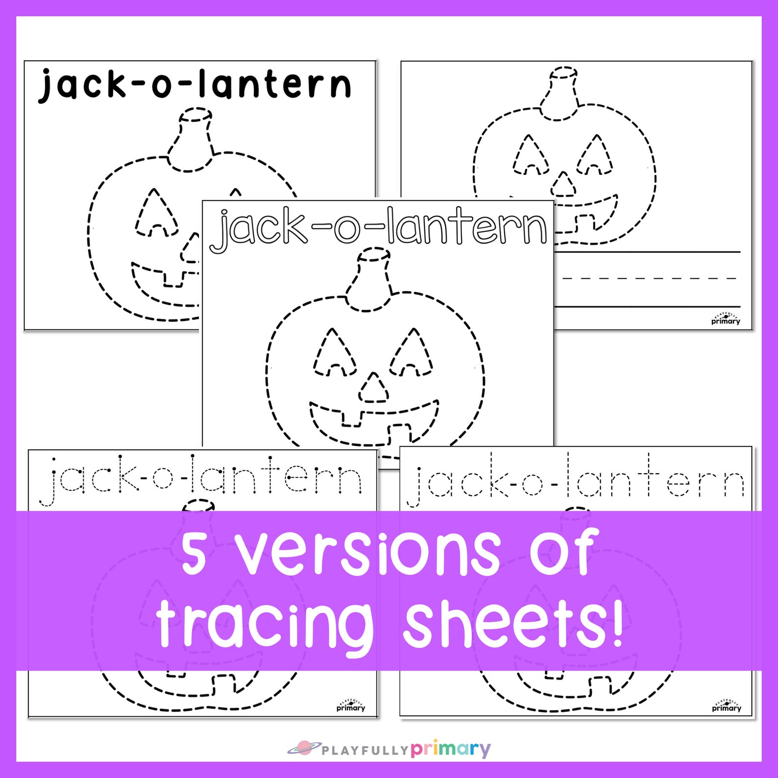 Halloween Tracing Practice Tracing Worksheets Halloween Printable Kids ...