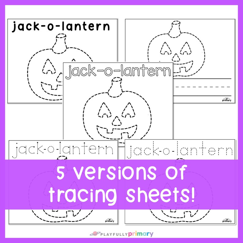Halloween Tracing Practice Tracing Worksheets Halloween Printable Kids ...