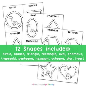 Dinosaur Shapes Activity Dinosaur Craft for Preschool Scissor Skills ...