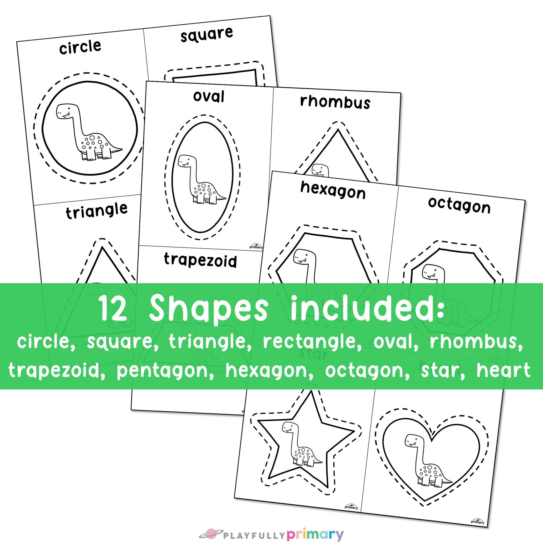 Dinosaur Shapes Activity Dinosaur Craft for Preschool Scissor Skills ...