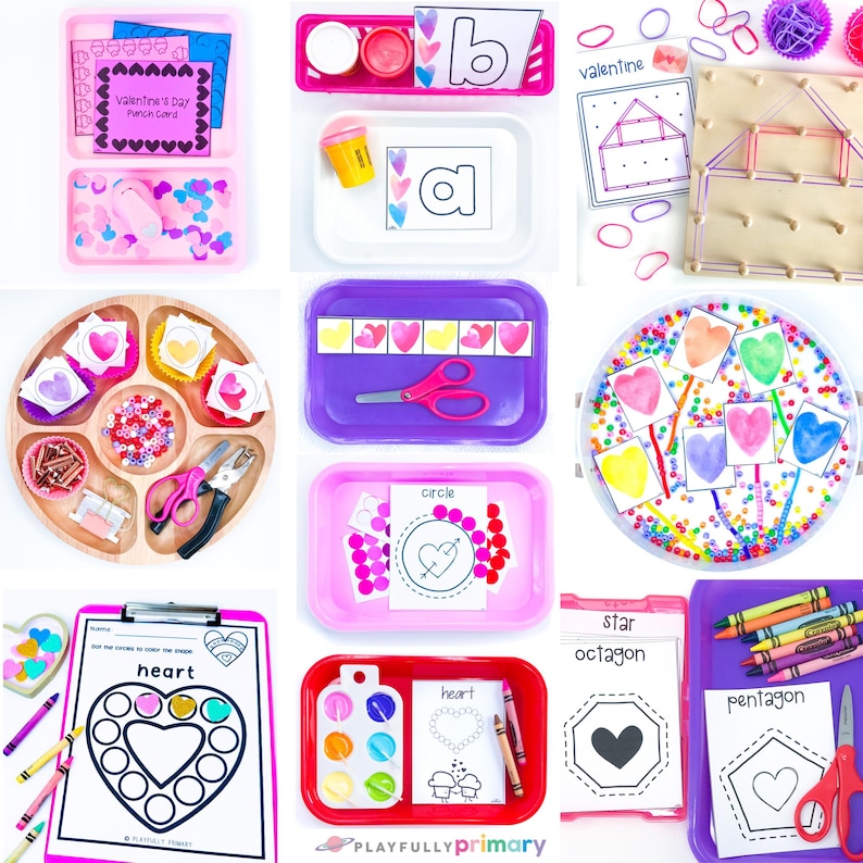 Valentine’s Day Fine Motor Activities | Preschool Scissor Skills ...