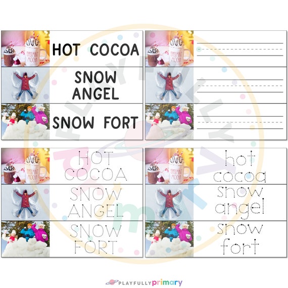 Muro De Palabras De Invierno Para Preescolar