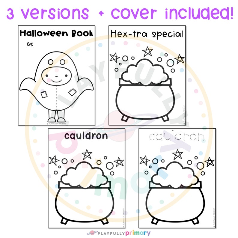 Halloween Printable for Preschool + Kindergarten, Homeschool Halloween ...