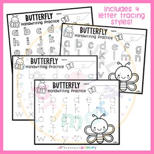 Butterfly Letter Formation Printable - Butterfly Unit Study Activity ...