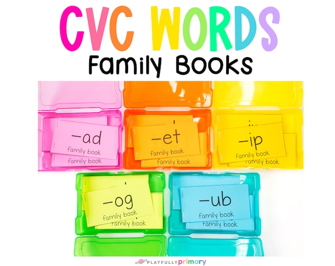 Printable Reading Worksheets CVC Short 'A' Word Family for Preschool ...