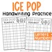 Popsicle Handwriting Worksheets, Ice Pop Alphabet Worksheet, Number ...