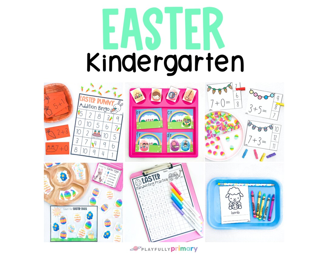 Easter Homeschool Printables Kindergarten Math, Reading, Writing ...