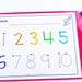 Number Tracing 1–10 Worksheets With Directional Arrows | Preschool ...