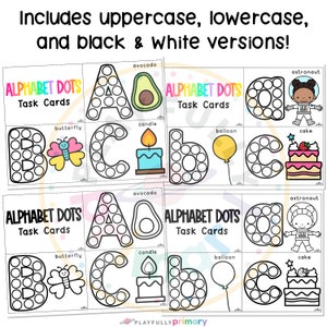 Dot Marker Printable Alphabet Task Cards - Dot Marker Alphabet - Dot ...