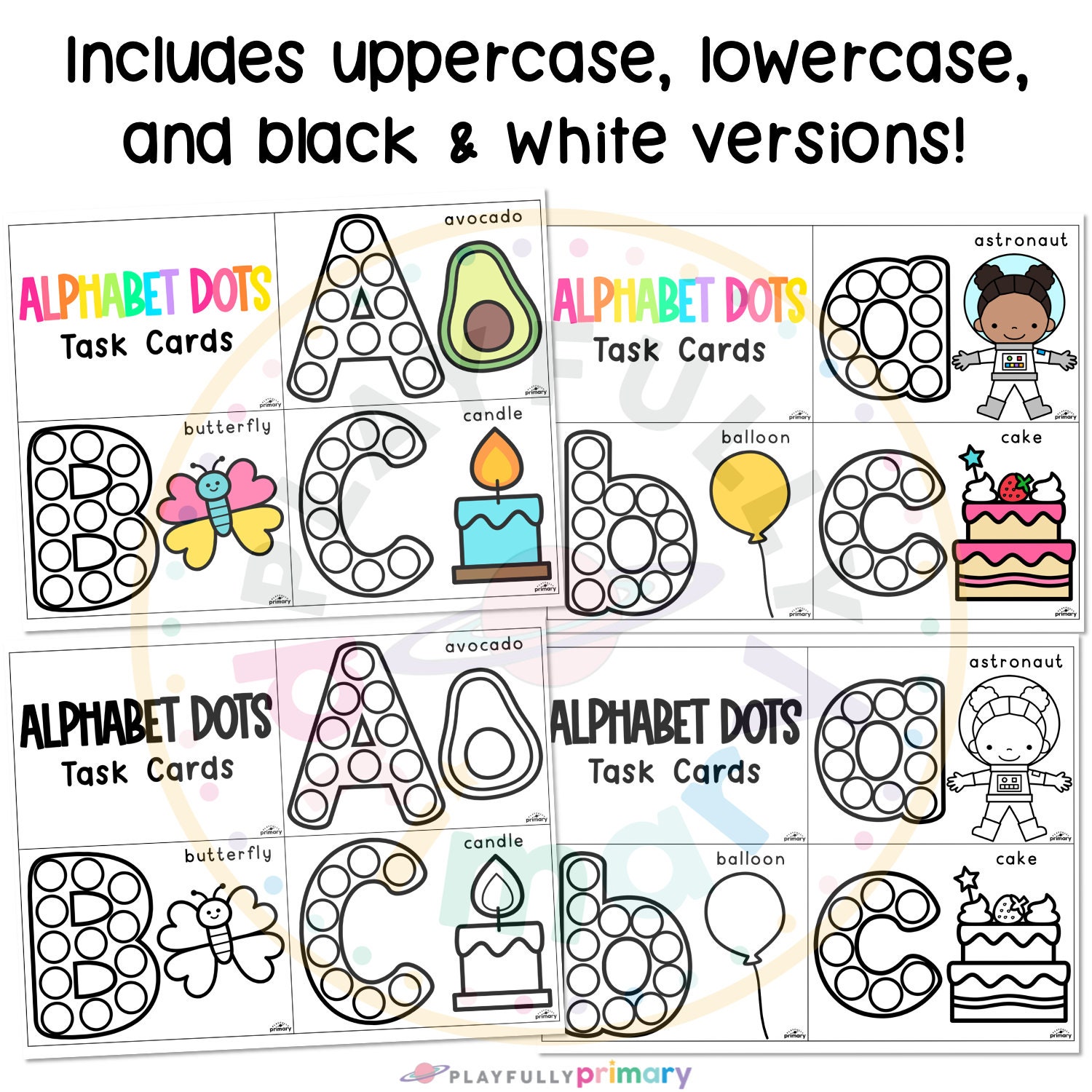 Dot Marker Printable Alphabet Task Cards Dot Marker Alphabet Dot ...