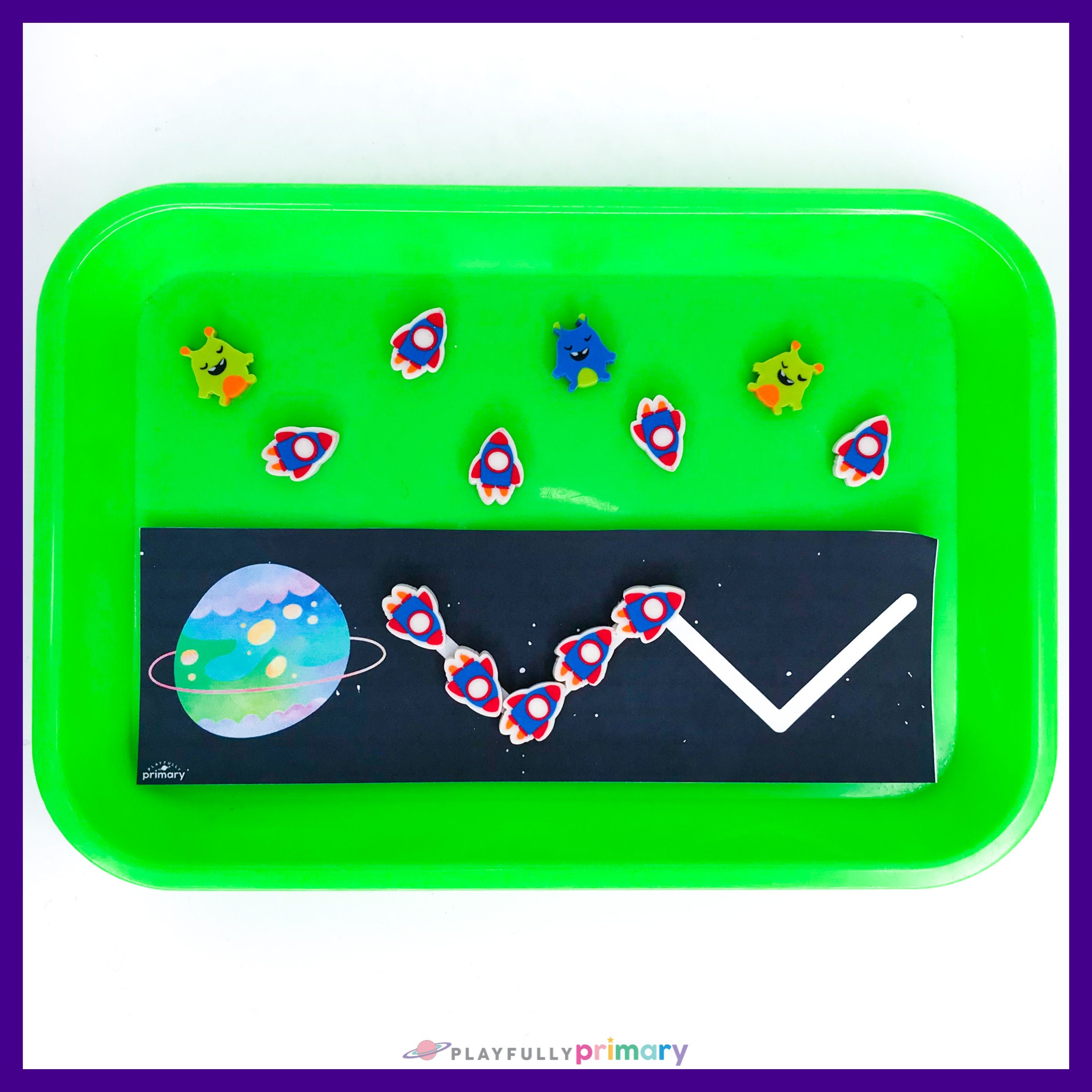 Space Preschool Pre-writing Skills Line Tracing Practice Pencil Control ...