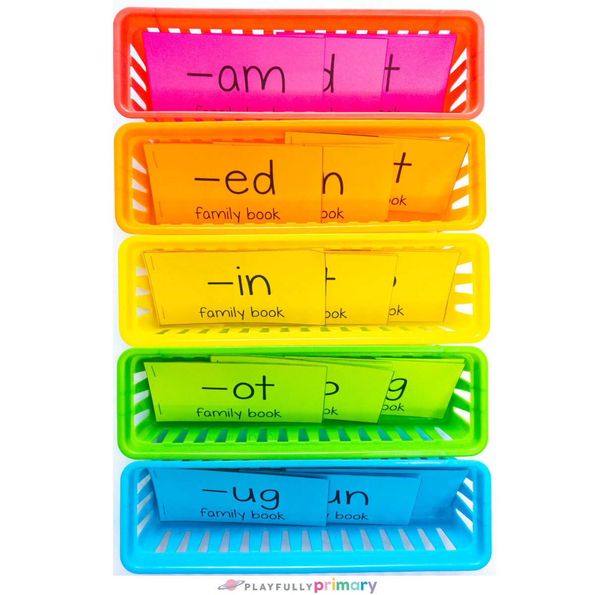 CVC Word Family Phonics Books, Montessori Pink Series Language Work - Etsy